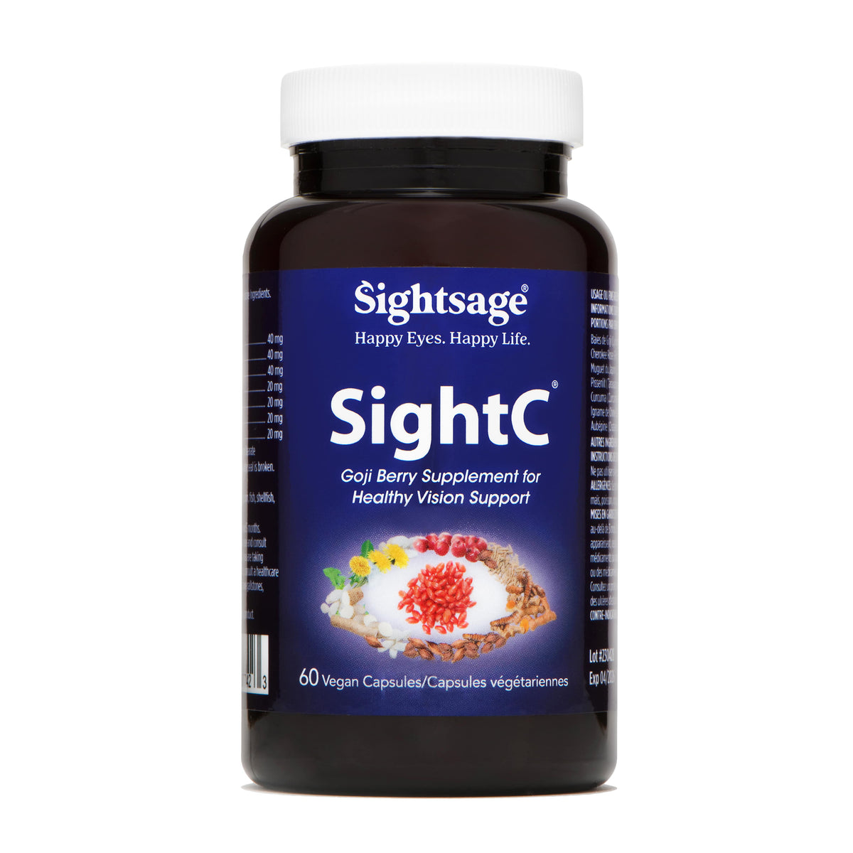 SightC Natural Dry Eye Supplement | Eye Hydration | Goji Berries ...